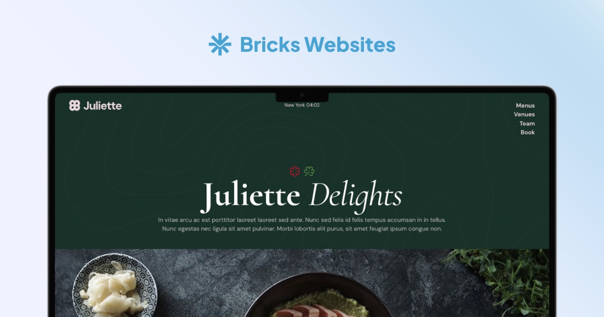 Menus - Juliette
